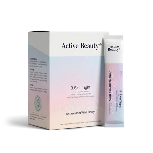 ACTIVE BEAUTY B. Skin Tight 9-in-1 Nutrient Infused Marine Collagen + Electrolytes Wild Berry 20 Count - One-color