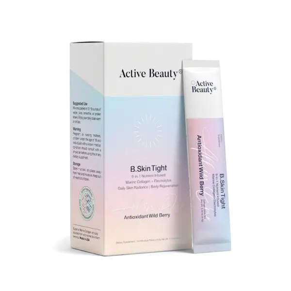 ACTIVE BEAUTY B. Skin Tight 9-in-1 Nutrient Infused Marine Collagen + Electrolytes Wild Berry 10 Count - One-color
