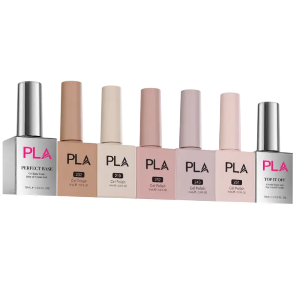 PLA BEAUTY Gel Polish Starter Kit - Let Me See Your Nudes