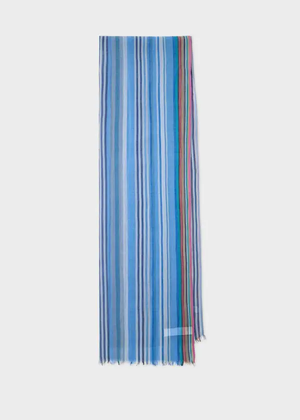 Paul Smith Cotton 'multistripe' Scarf