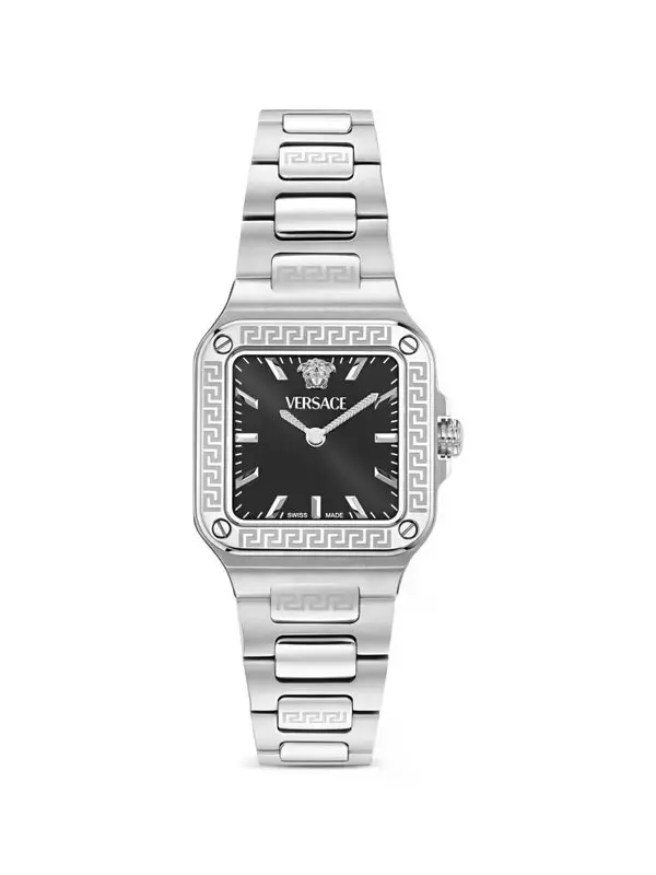 Versace Greca Edge 35mm Watch - Black