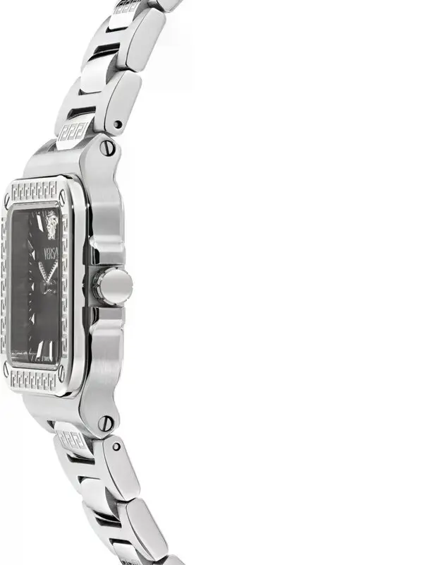 Versace Greca Edge 35mm Watch - Black