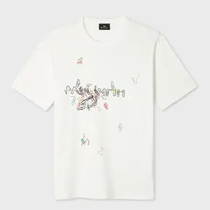 Paul Smith Paperclip' Logo T-shirt - White