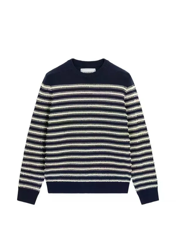 Guess Striped Pullover Sweater - Blue
