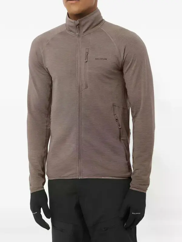 SALOMON Ribbed Raglan-sleeve Lightweight Jacket