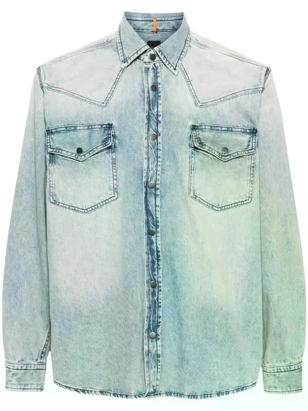 BOSS Press-stud Denim Shirt