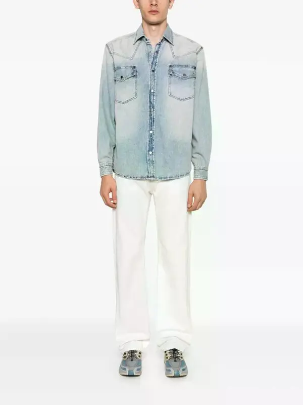 BOSS Press-stud Denim Shirt
