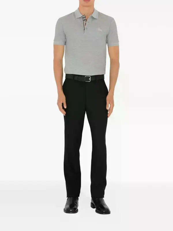 Burberry Cotton Polo Shirt - Grey