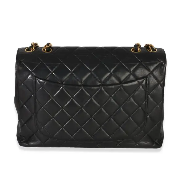 Chanel Vintage 24k Quilted Lambskin Jumbo Xl Maxi Flap Bag