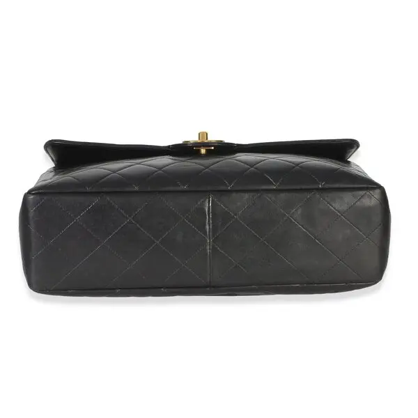 Chanel Vintage 24k Quilted Lambskin Jumbo Xl Maxi Flap Bag