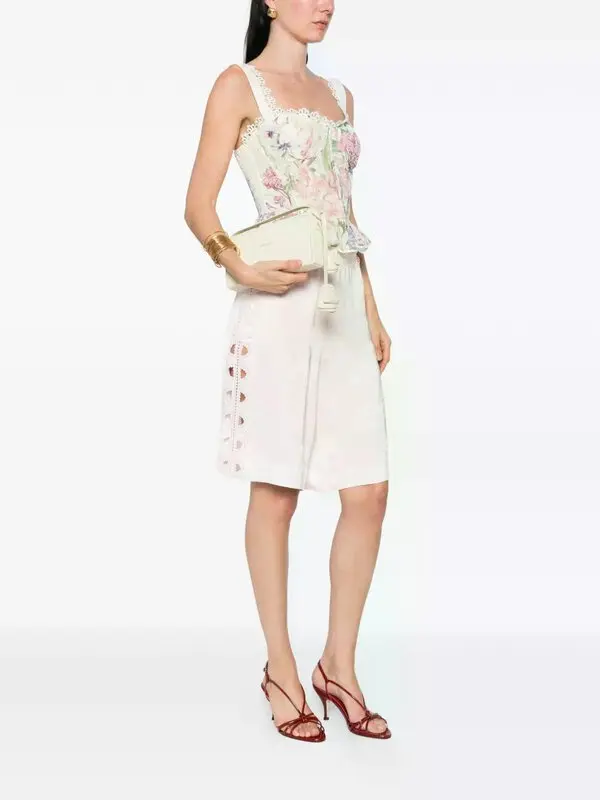 Sandro Floral Jacquard Bermuda Shorts