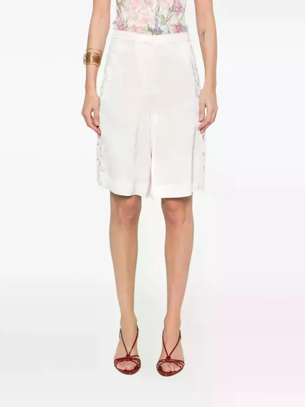 Sandro Floral Jacquard Bermuda Shorts