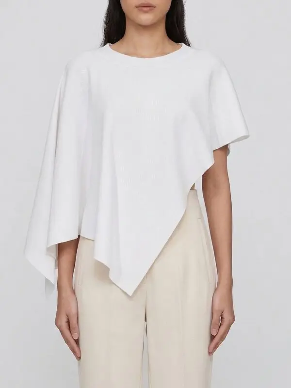 Liviana Conti Asymmetric Viscose Blend Top