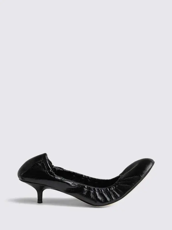 Phoebe Philo Pucker Leather Pumps - Black