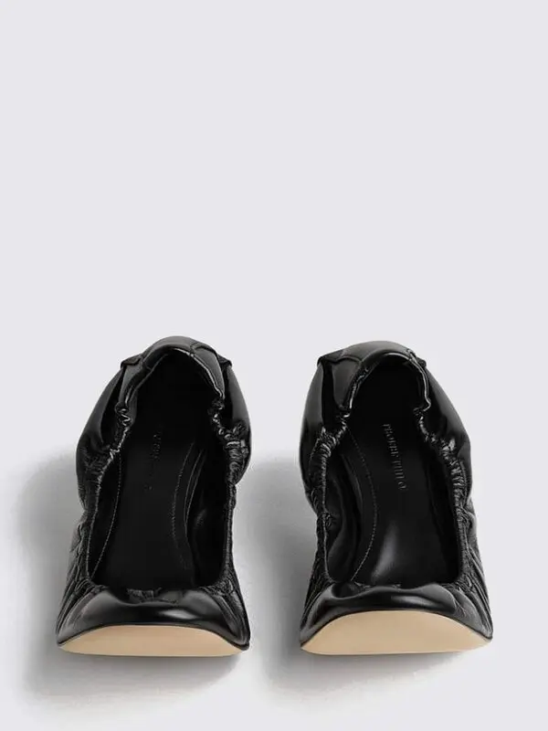 Phoebe Philo Pucker Leather Pumps - Black