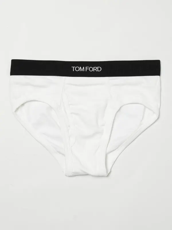 TOM FORD Briefs In Stretch Cotton - White