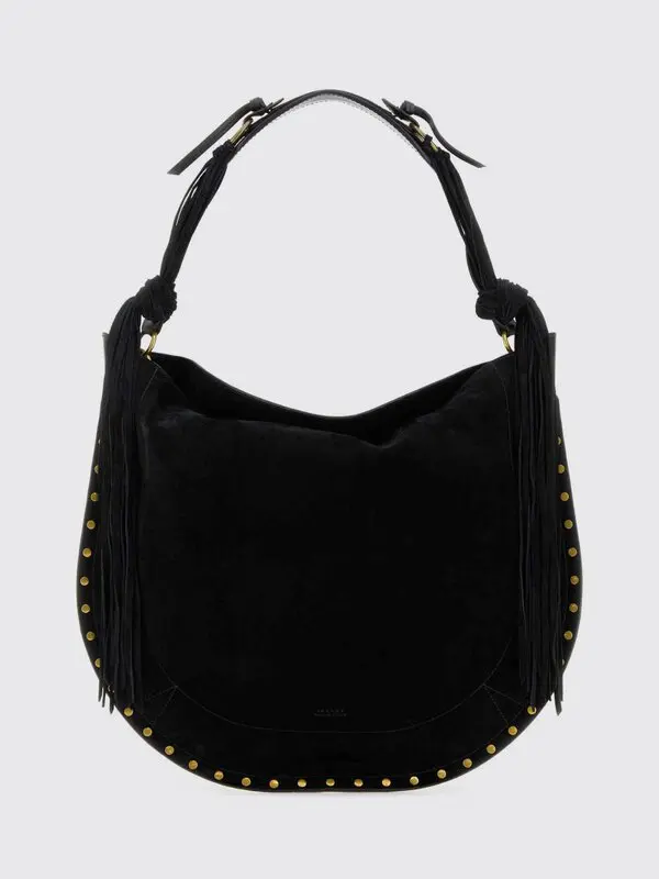 Isabel Marant Étoile Studded Fringe Shoulder Bag - Black
