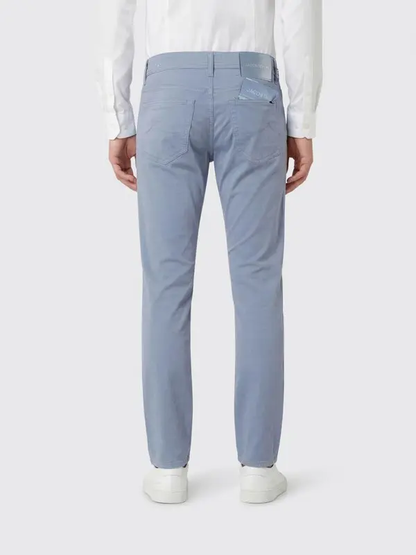 Jacob Cohen Slim Fit Stretch Cotton Trousers - Blue