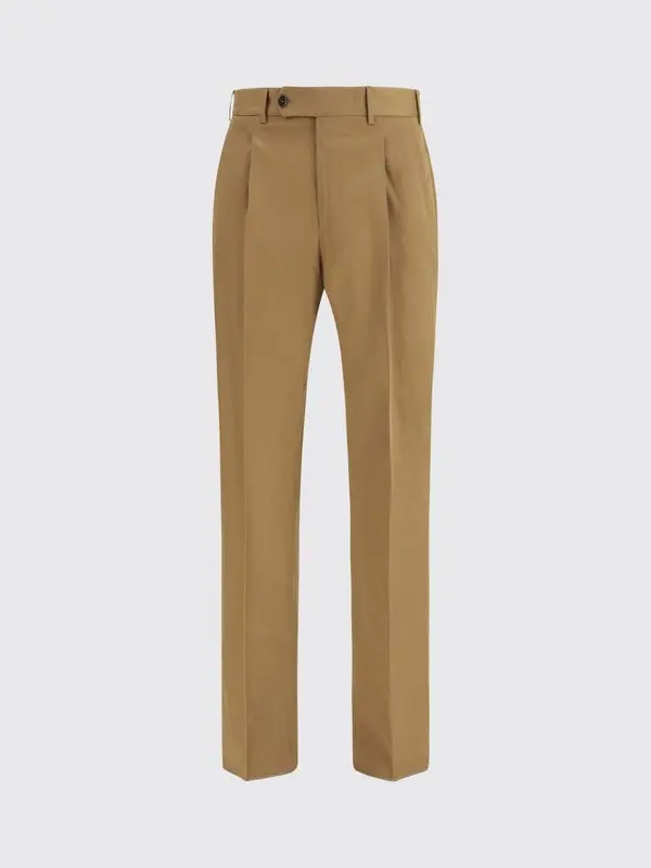 PT TORINO Tailored Gabardine Trousers - Brown