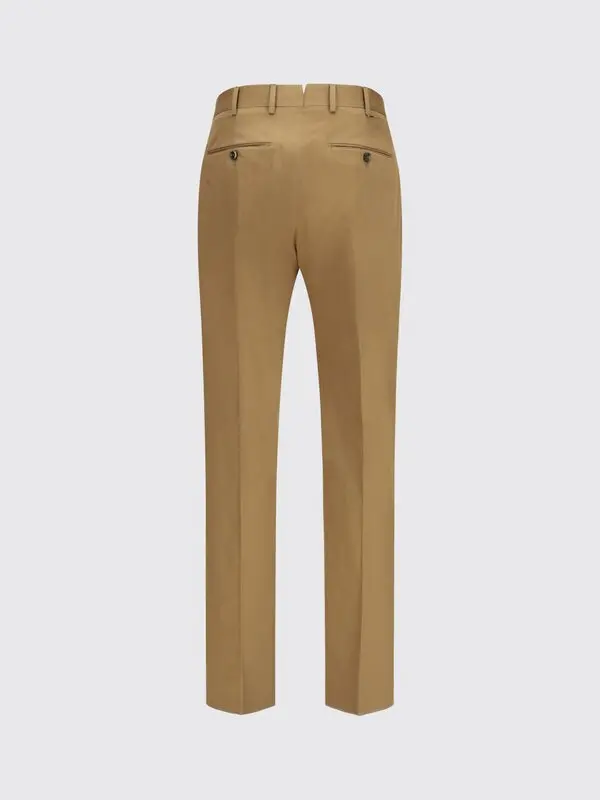 PT TORINO Tailored Gabardine Trousers - Brown