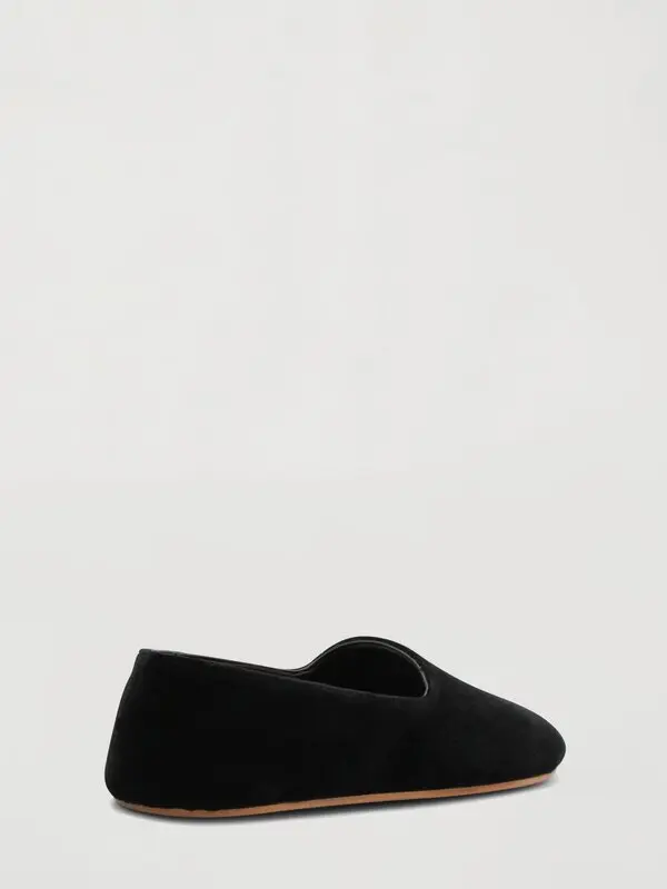 THE ROW Ponti Velvet Ballerina Flats