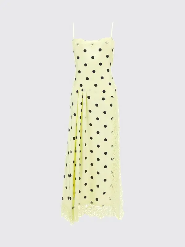 Sportmax Polka Dot Silk Midi Dress