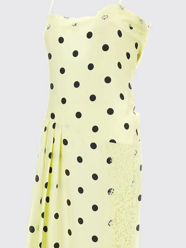 Sportmax Polka Dot Silk Midi Dress