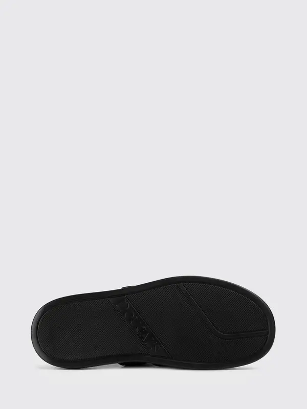 DOUCAL'S Grained Leather Sandals - Black