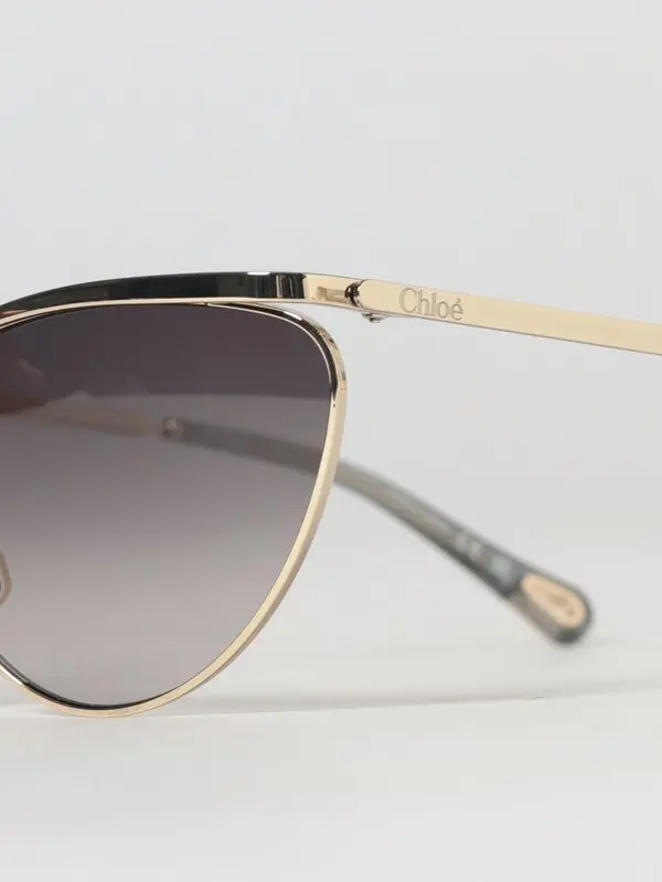Chloé Uma Metal Cat Eye Sunglasses - Brown