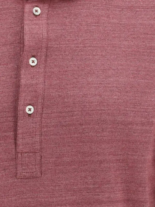 Brunello Cucinelli Cotton Polo Shirt - Coral
