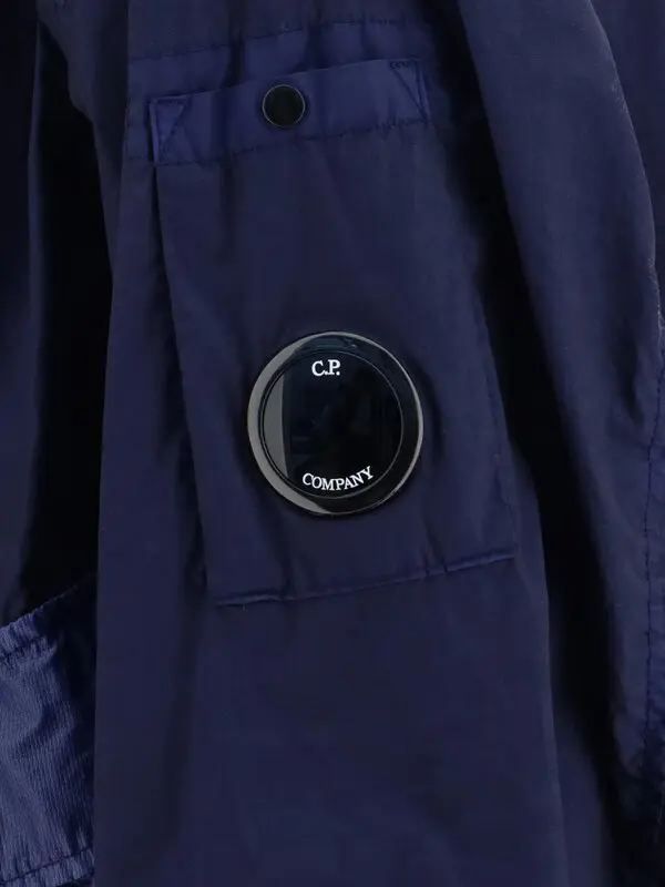 C.P. COMPANY Nylon Bomber Jacket - Blue