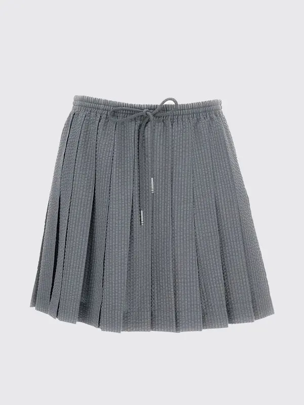 Thom Browne Pleated Mini Skirt - Grey
