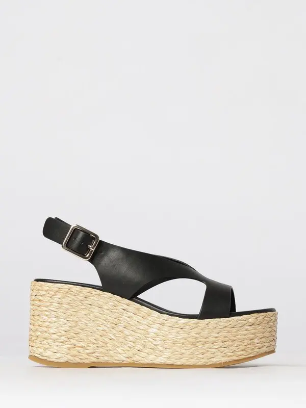 PALOMA BARCELO Leather Wedge Sandals