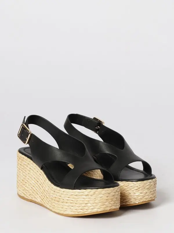 PALOMA BARCELO Leather Wedge Sandals