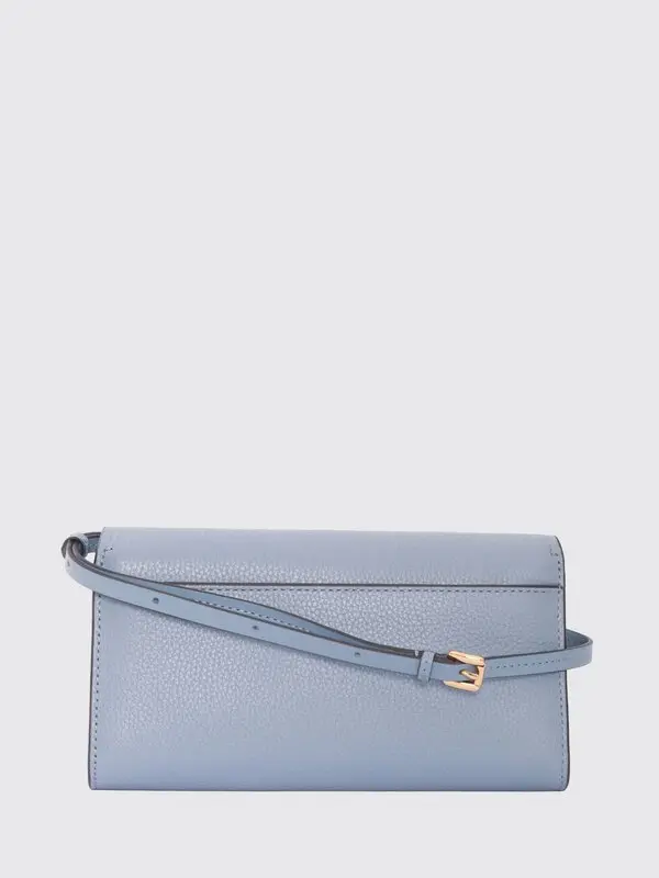 Michael Kors Textured Leather Wallet - Gnawed Blue
