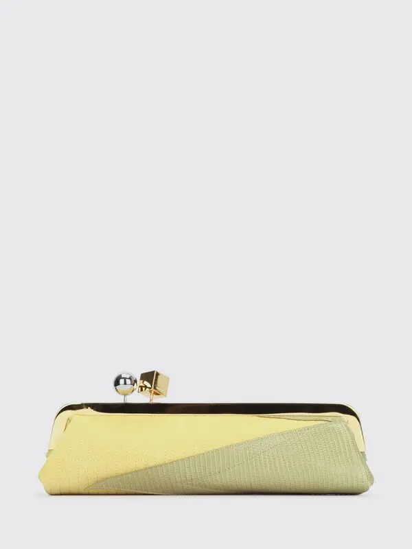 Jacquemus Salon Maïs Leather Clutch - Yellow