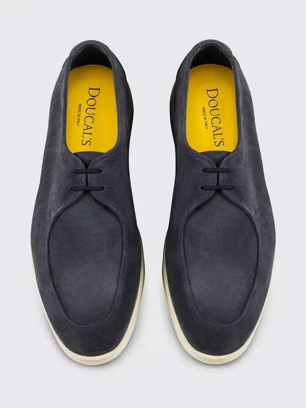 DOUCAL'S Suede Derby Shoes - Blue