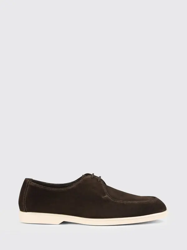 DOUCAL'S Suede Derby Shoes - Earth