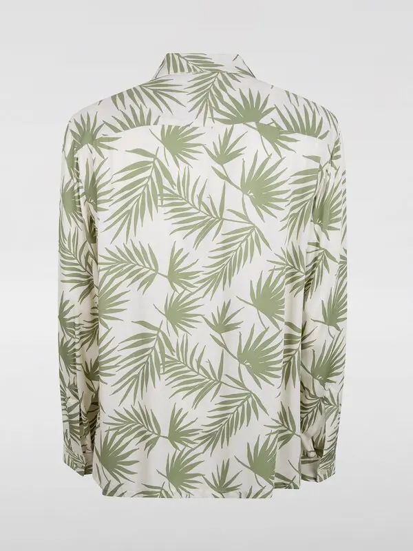 LANEUS Printed Viscose Shirt