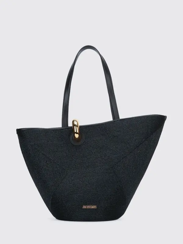 Jacquemus Woven Shoulder Bag - Black