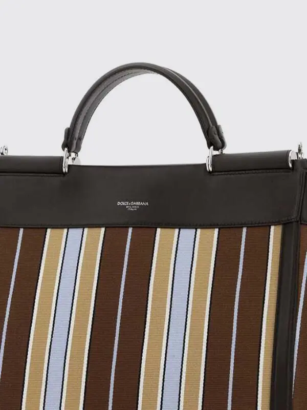 Dolce & Gabbana Striped Top Handle Bag