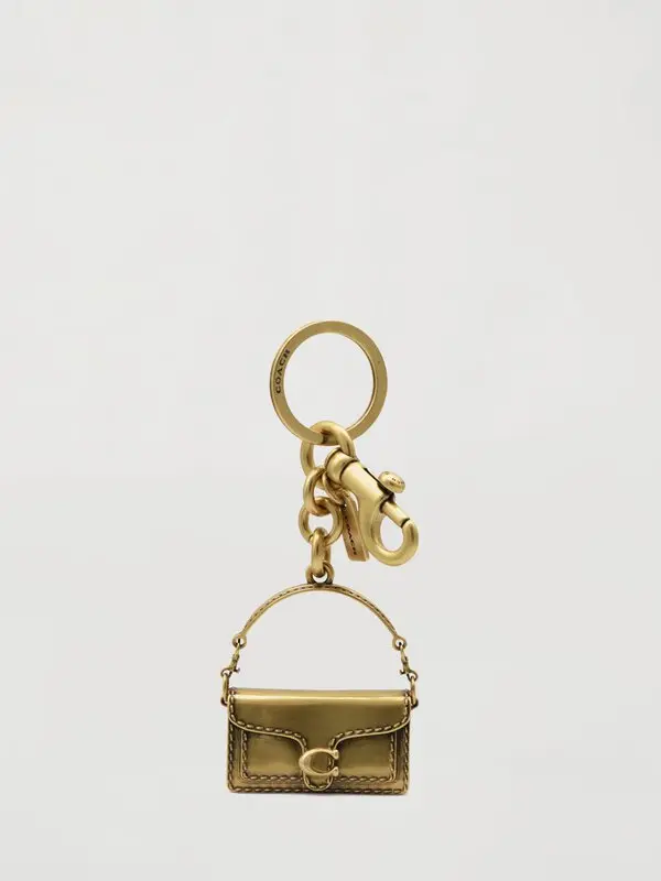 COACH Tabby Brass Keychain - Gold
