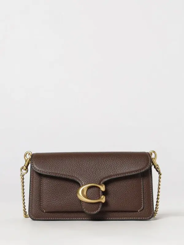 COACH Mini Bag With Turn Lock Closure - Brown