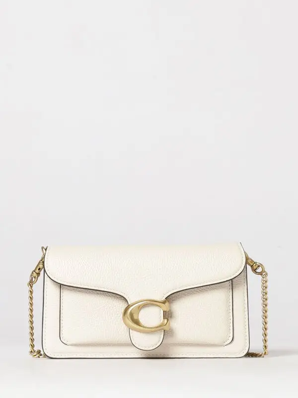 COACH Mini Bag With Turn Lock Closure - White