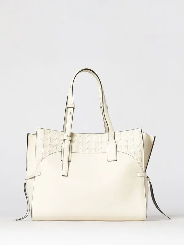 SERAPIAN Maro Grained Leather Bag - White