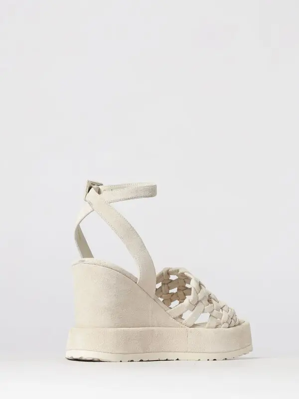 PALOMA BARCELO Woven Suede Wedge Sandals