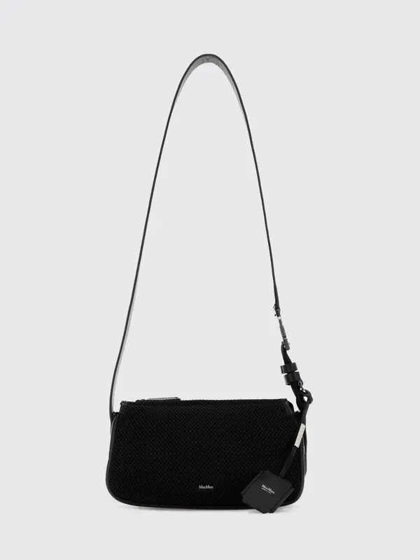 Max Mara Skipper Perforated Mesh Crossbody Bag - Black