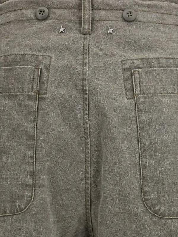 GOLDEN GOOSE Wide Leg Cotton Denim Jeans