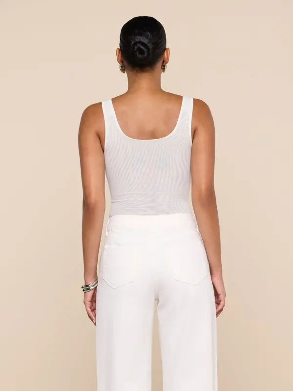 L'Agence Kalea Mesh Bodysuit - White