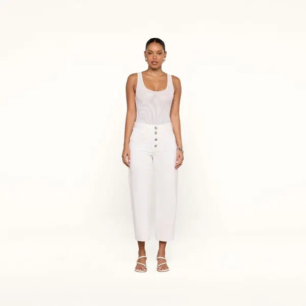 L'Agence Kalea Mesh Bodysuit - White